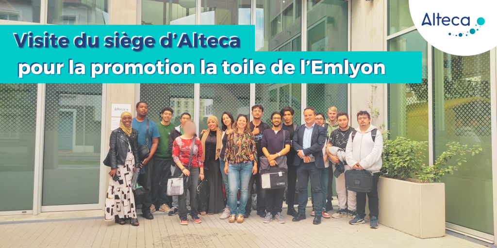 Visite du nouveau siège d'Alteca par les jeunes de la toile Emlyon - Alteca